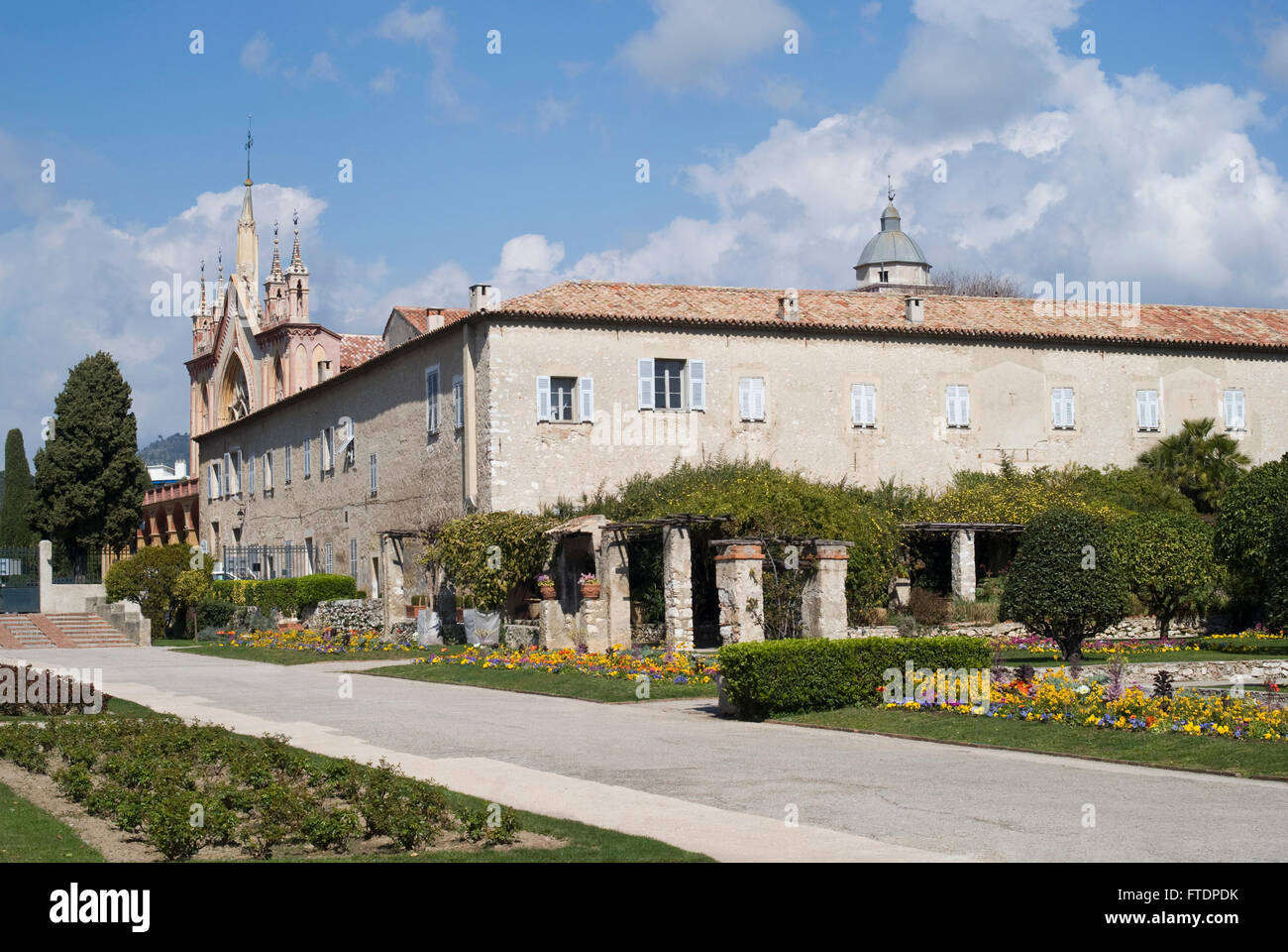 Franciscan church and monastery of Cimiez. Nice, France Stock Photo - Alamy