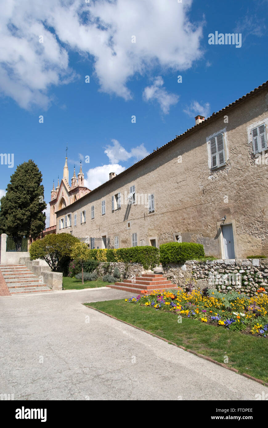Franciscan church and monastery of Cimiez. Nice, France Stock Photo - Alamy