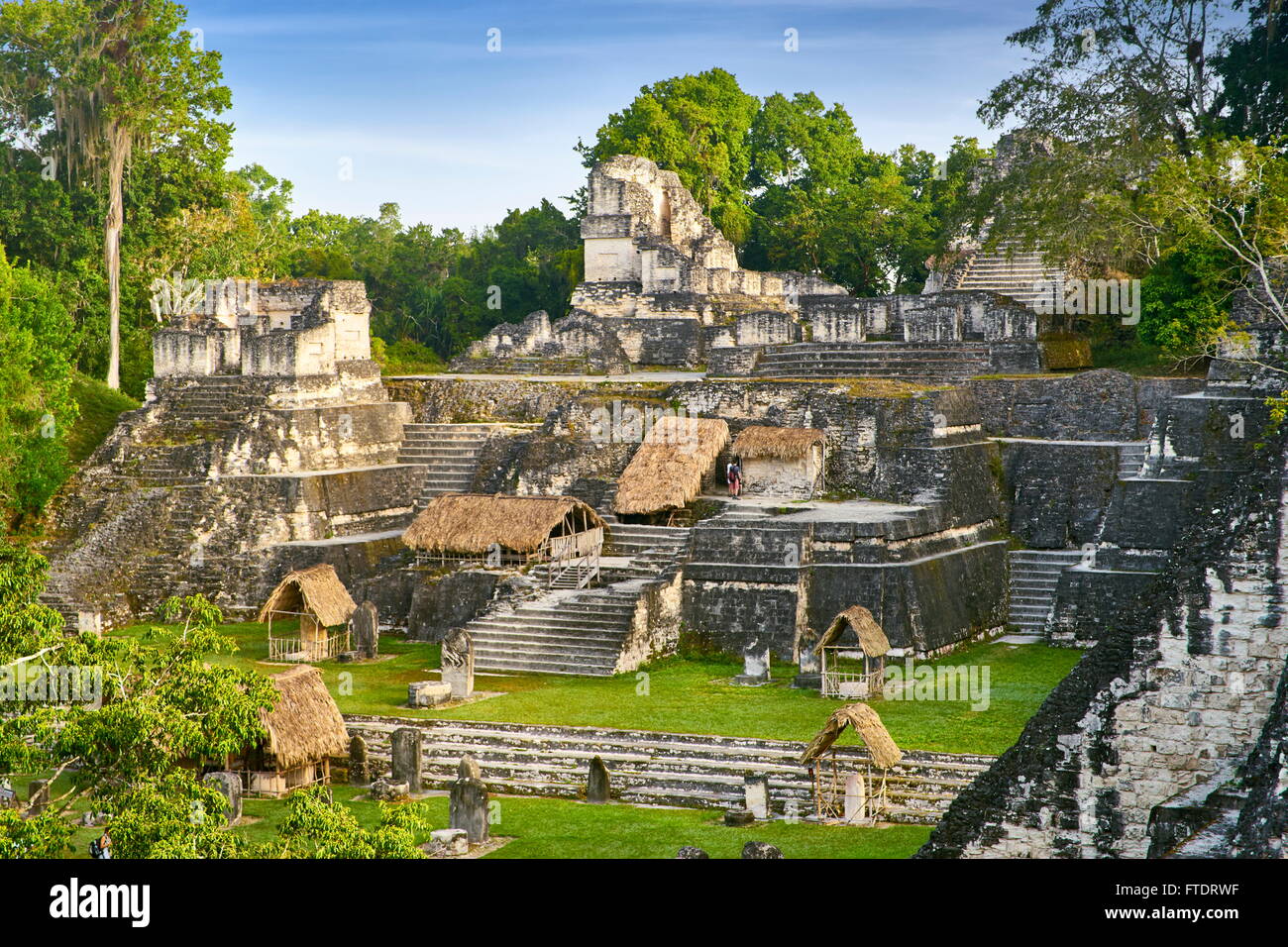 Mayan civilization ruins at tikal national park hi-res stock ...