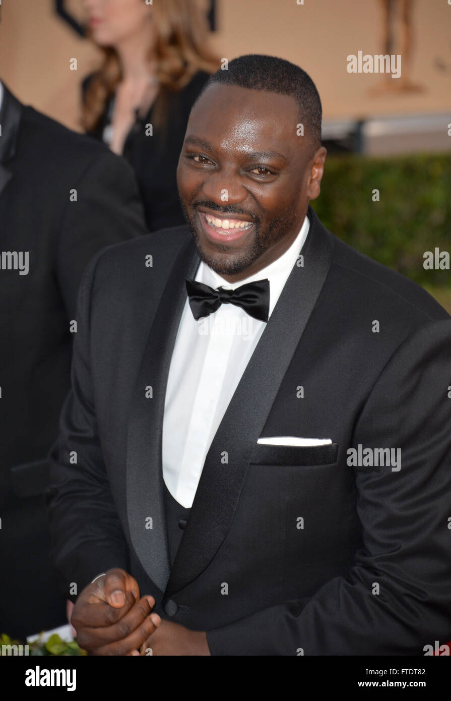 LOS ANGELES, CA - JANUARY 30, 2016: Adewale Akinnuoye-Agbaje at the ...