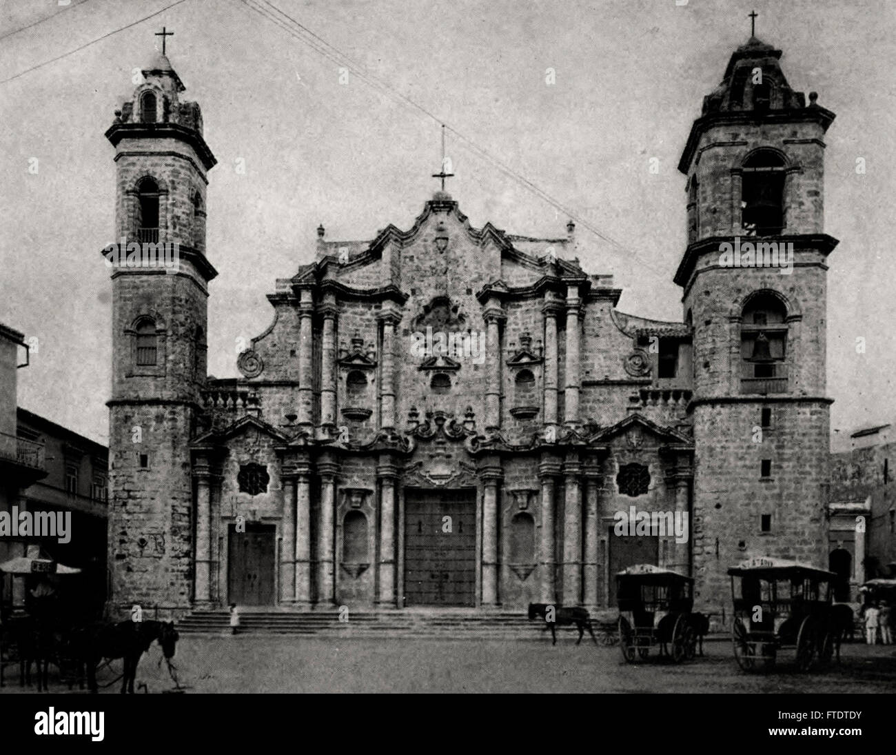The Cathedral, Havana, Cuba, circa 1900 Stock Photo - Alamy