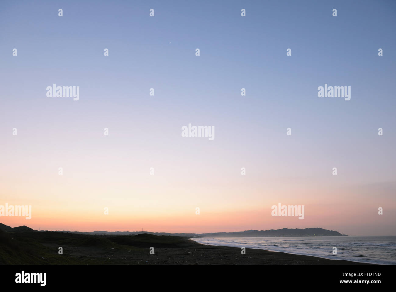 Sunrise at the beach, Chiba Prefecture, Japan Stock Photo - Alamy