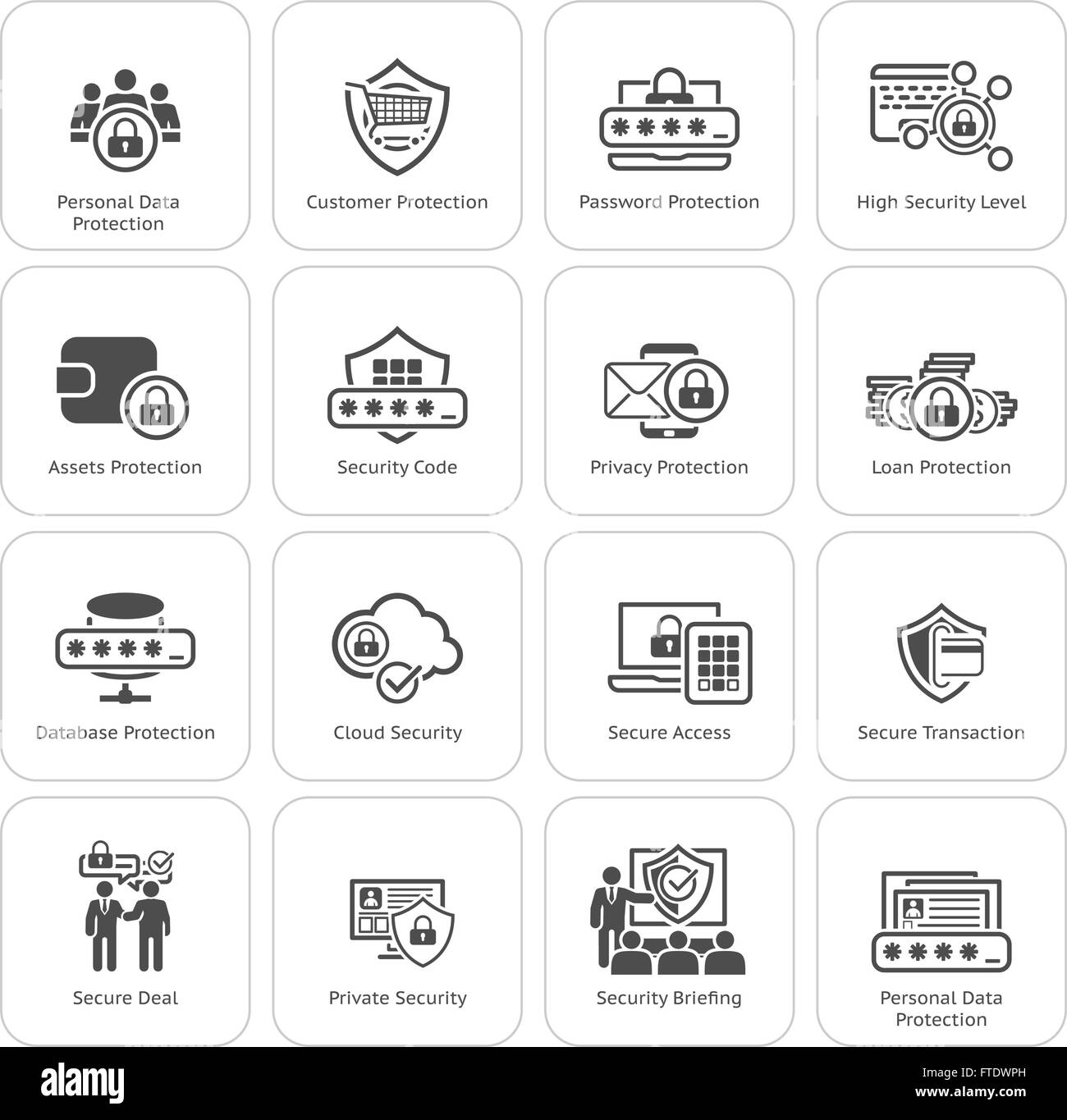 Security assets Cut Out Stock Images & Pictures - Alamy