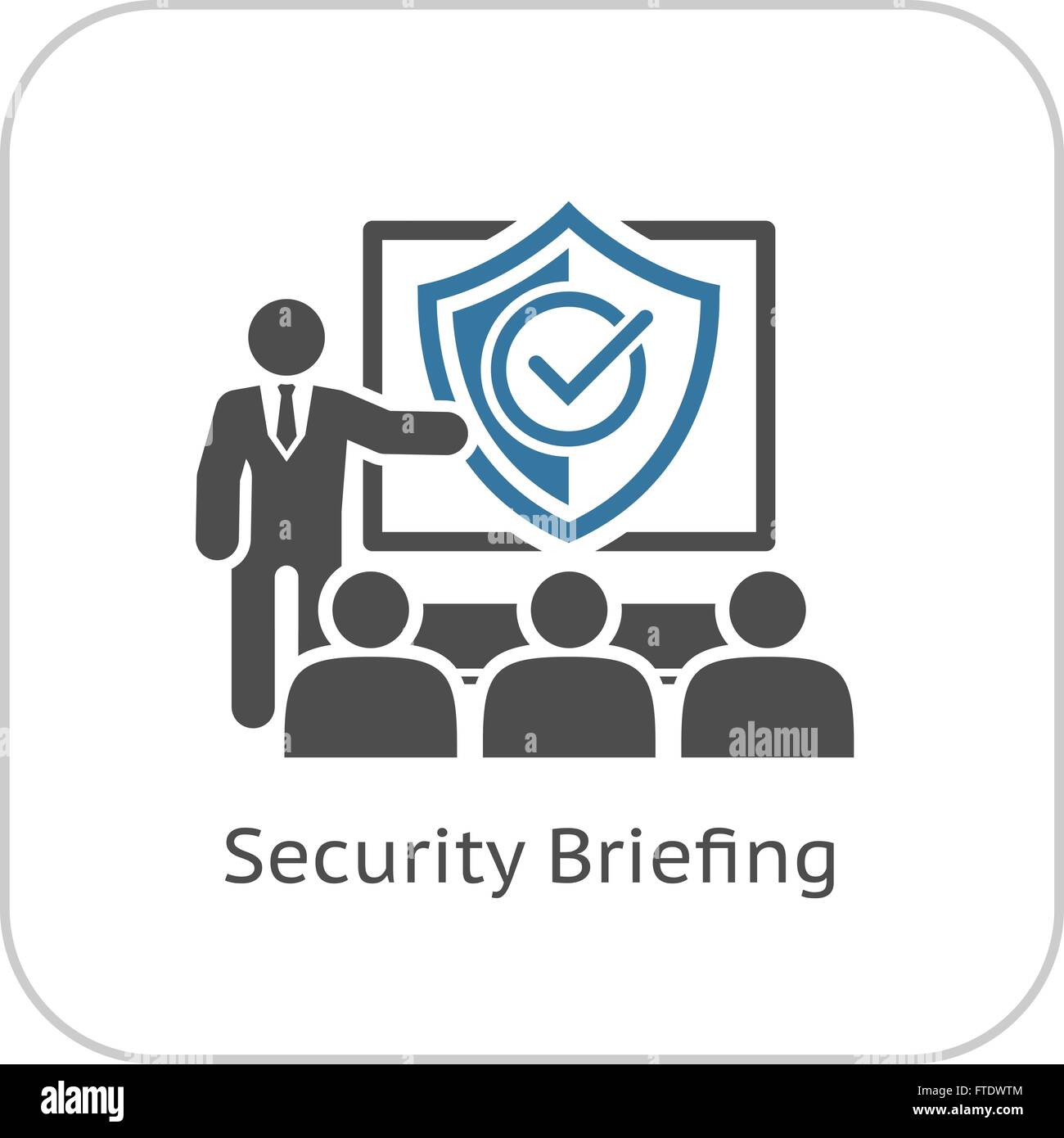 Security Briefing Icon. Business Concept Stock Vector Image & Art - Alamy