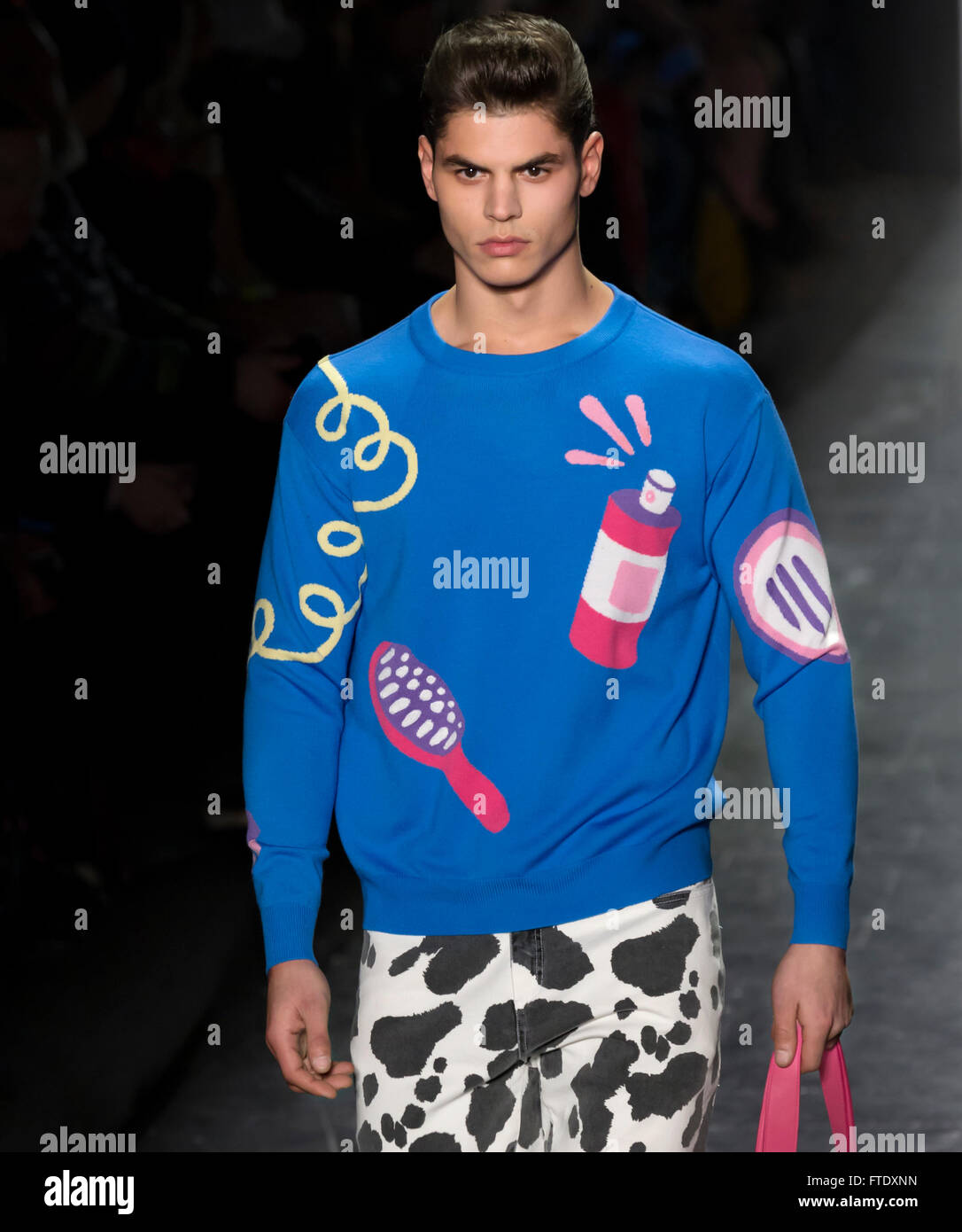 New York City, USA - February 15, 2016: Christopher George walks the ...