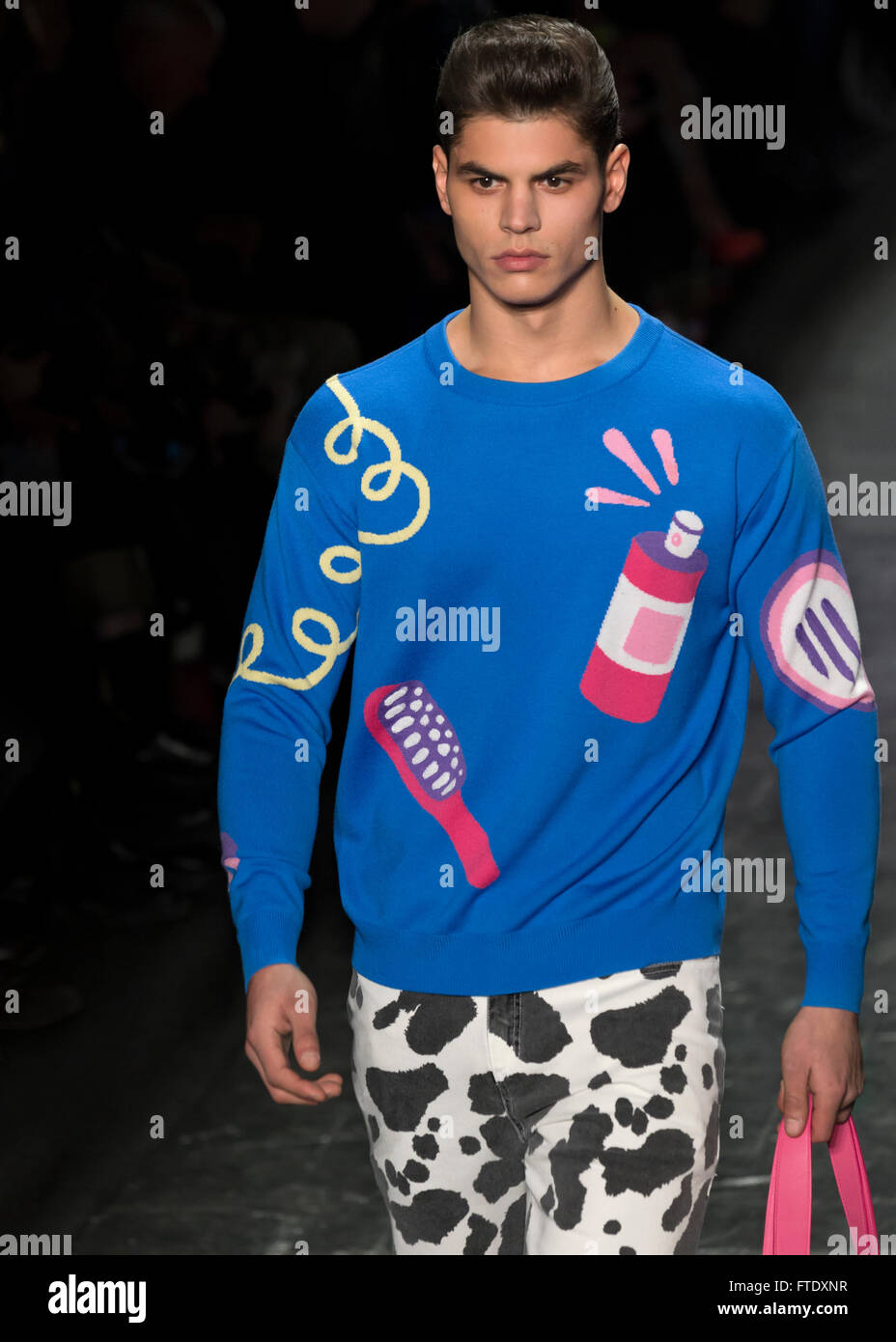 New York City, USA - February 15, 2016: Christopher George walks the ...