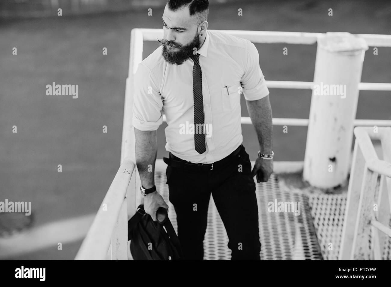 Outside boss Black and White Stock Photos & Images - Alamy