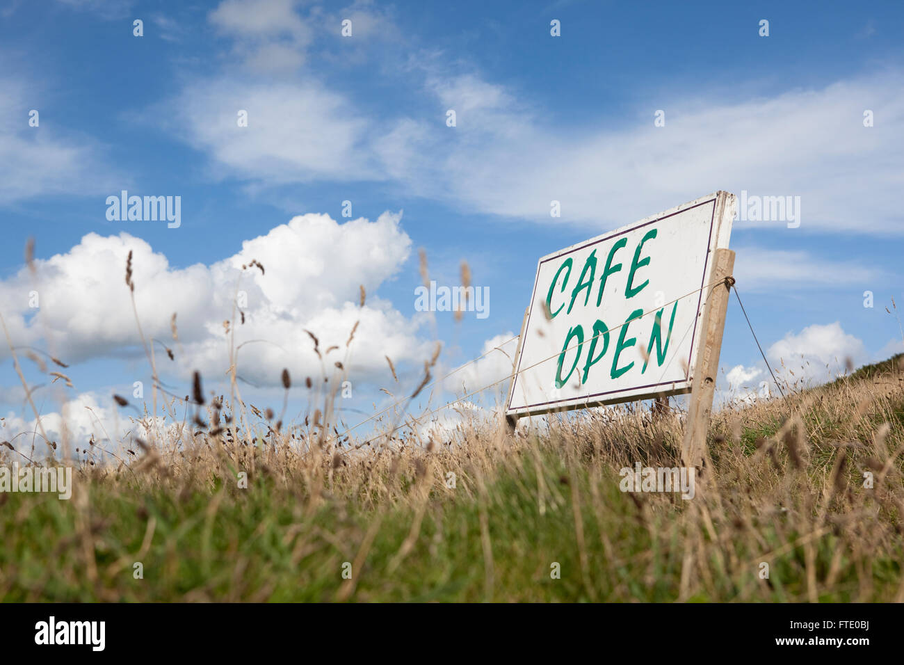 Hand painted cafe sign hi-res stock photography and images - Alamy