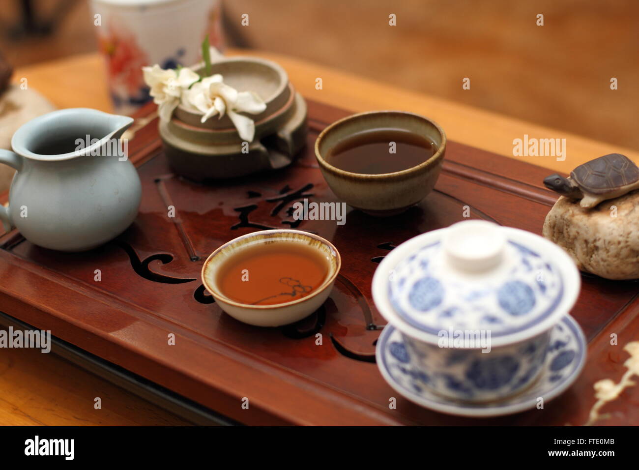 chinese tea ceremony Stock Photo - Alamy