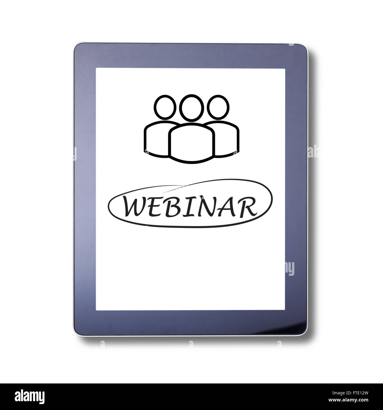 Online tablet study icon Cut Out Stock Images & Pictures - Alamy