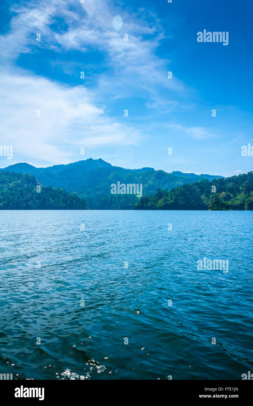 Tropical lake and islands. Belum resort, Banding, Temenggor Lake ...