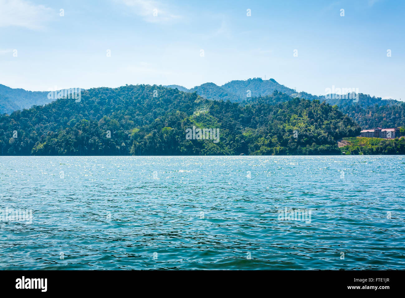 Tropical lake and islands. Belum resort, Banding, Temenggor Lake ...