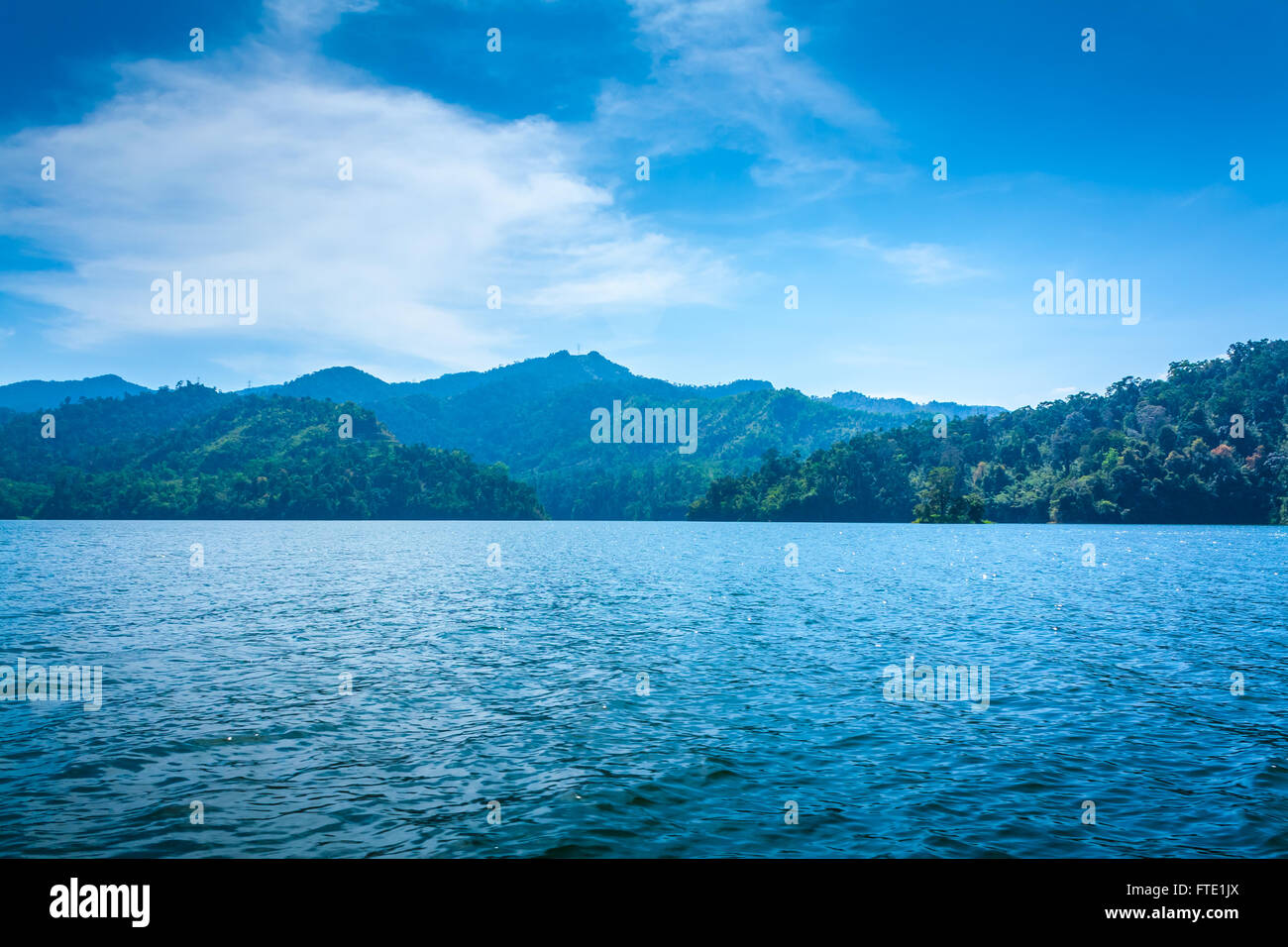 Tropical lake and islands. Belum resort, Banding, Temenggor Lake ...