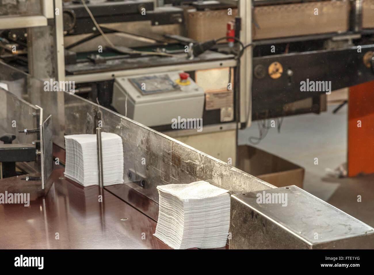 Process of various paper products manufacturing indoors Stock Photo - Alamy