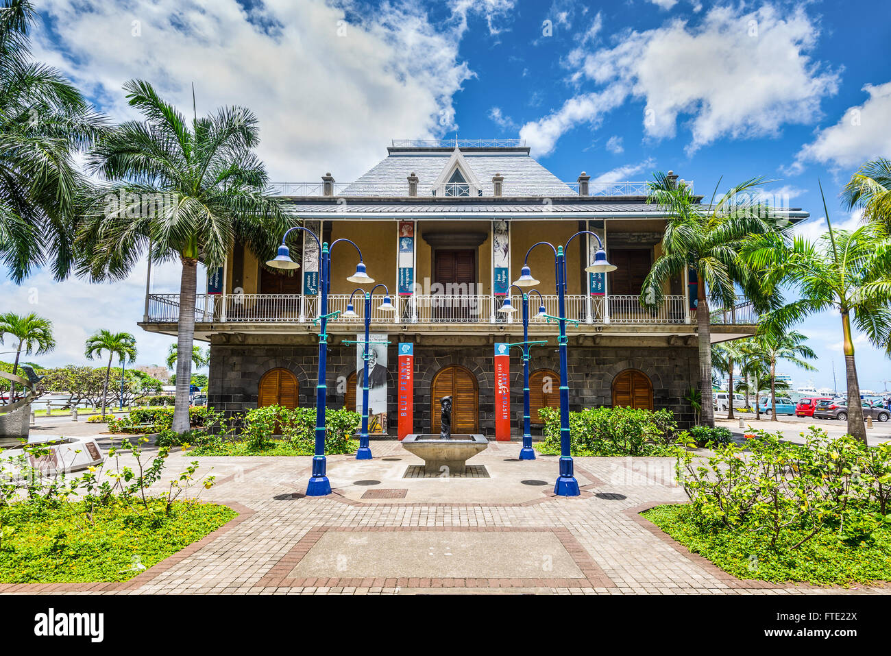 Exterior of the Blue Penny Museum. It is a stamp museum at Caudan ...