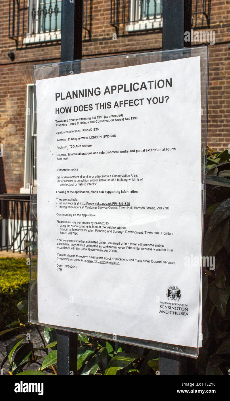 Planning application hi-res stock photography and images - Alamy