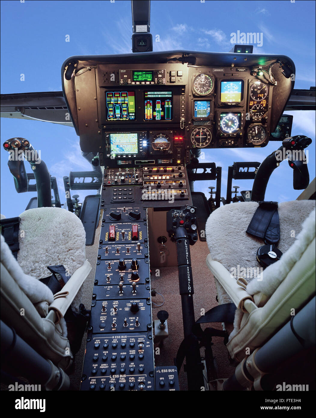 MD 902 Explorer Cockpit Stock Photo - Alamy