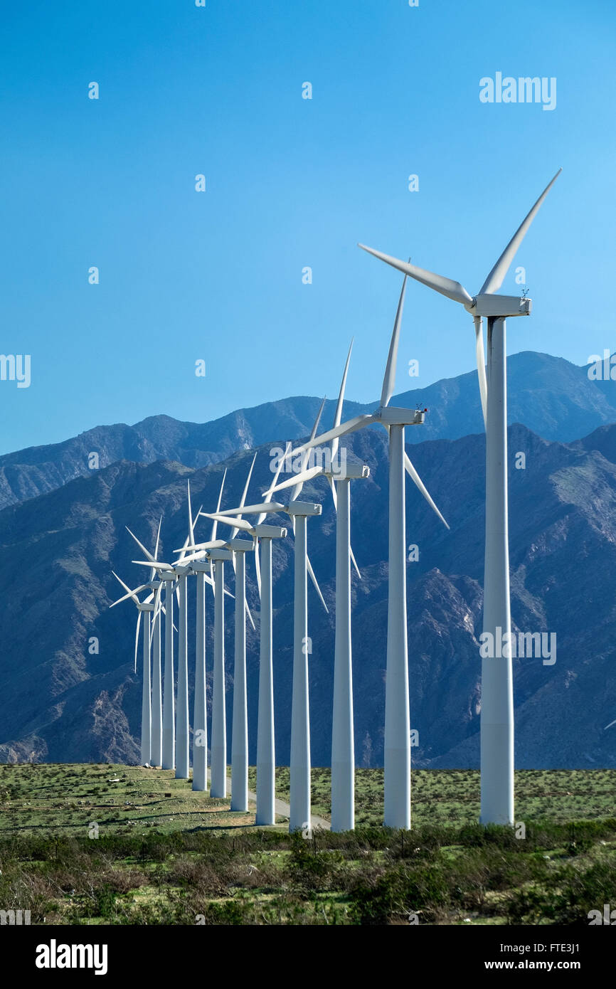 Wind turbines california hi-res stock photography and images - Alamy