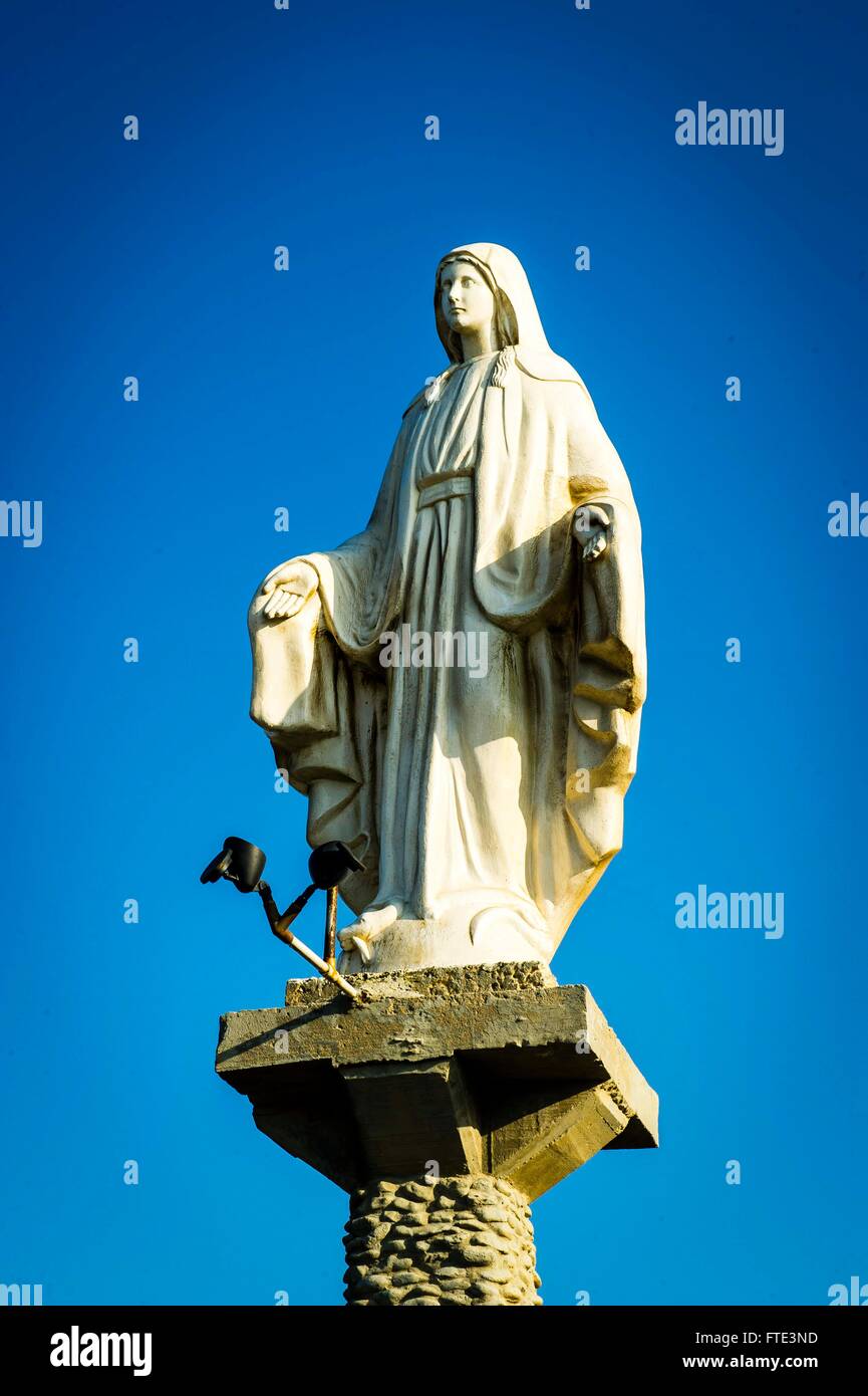Virgin Mary's statue in Barranquilla, Colombia Stock Photo - Alamy