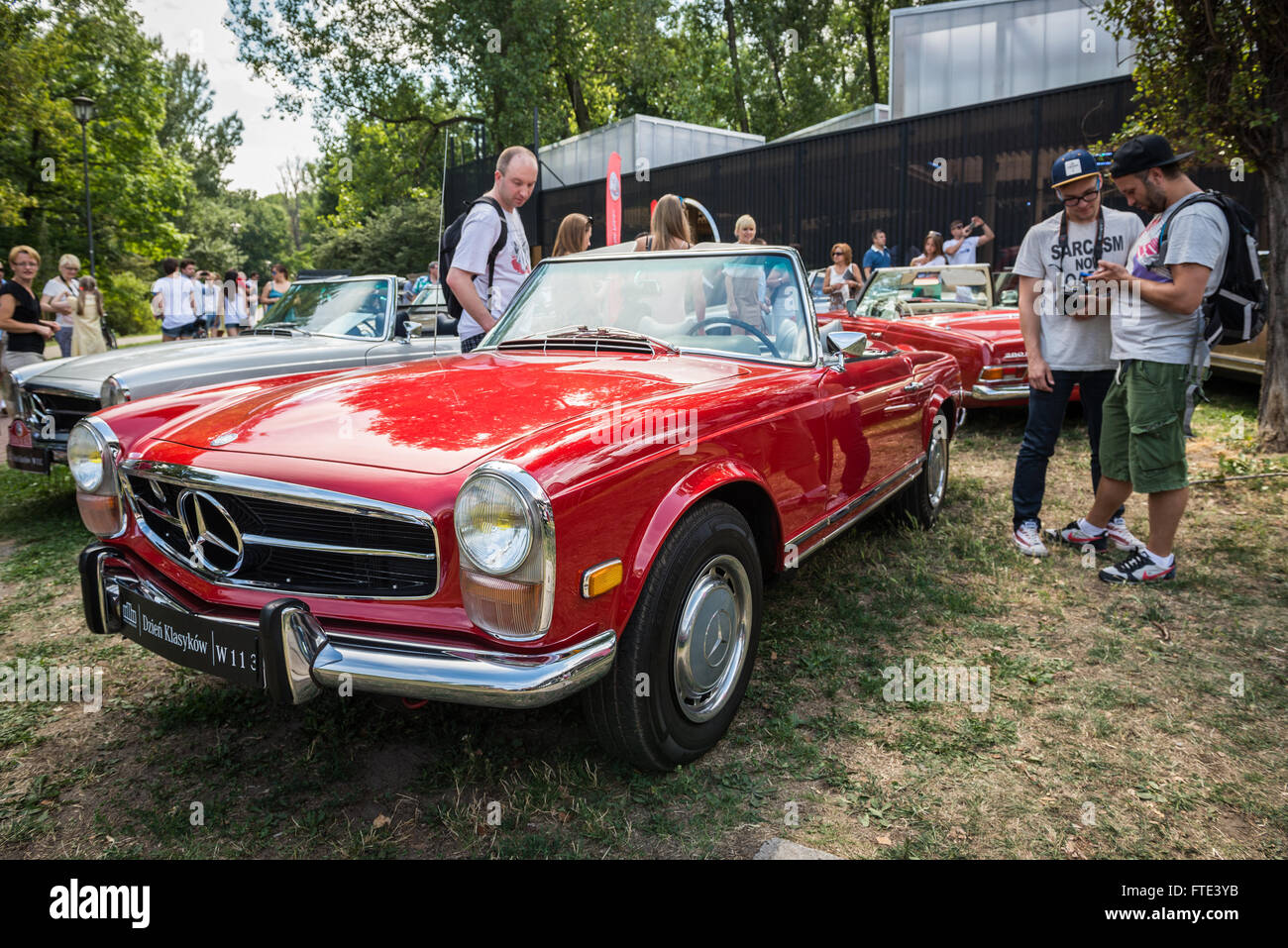 Mercedes-Benz W113 280 SL during Mercedes vintage cars show in Mercedes ...