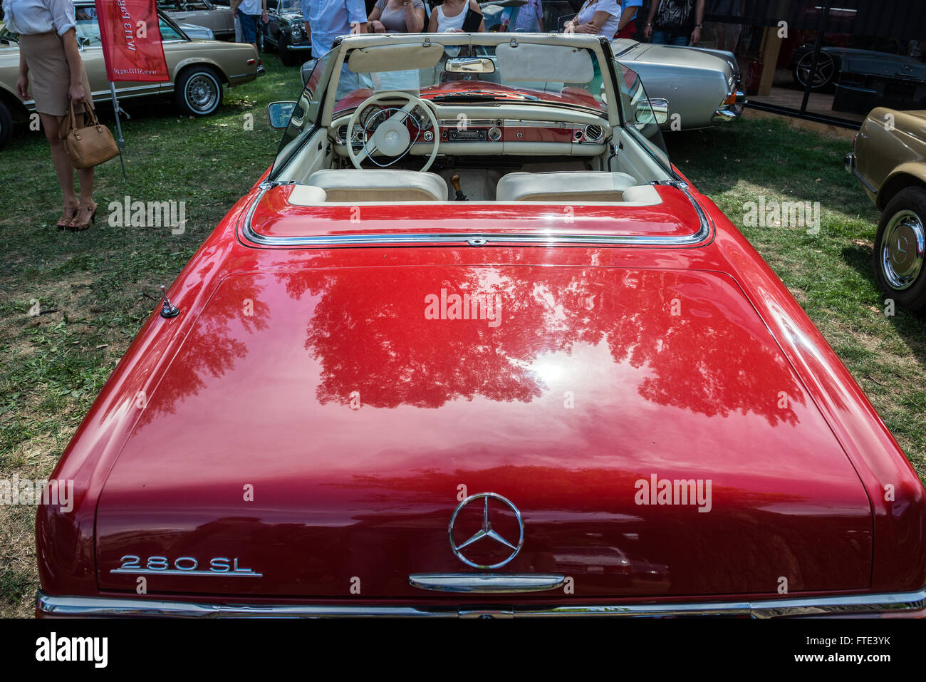 Mercedes-Benz W113 280 SL during Mercedes vintage cars show in Mercedes ...
