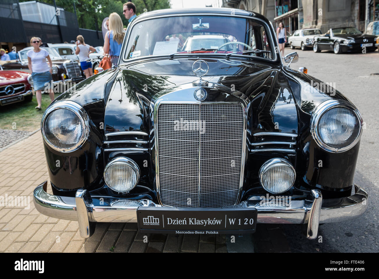 Mercedes-Benz W120 180D from 1958 during Mercedes vintage cars show in ...