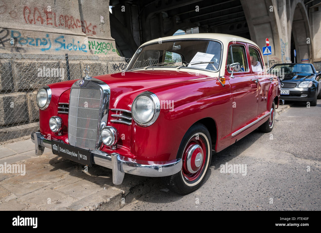 Mercedes-Benz W120 180D during Mercedes vintage cars show in Mercedes ...