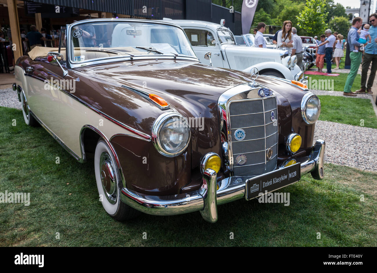 Mercedes-Benz W128 220SE from 1959 during Mercedes vintage cars show in ...