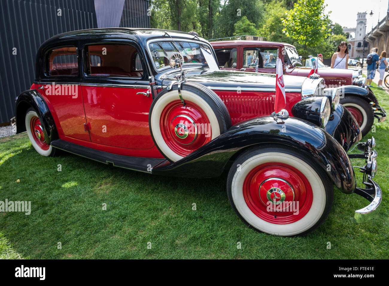 Mercedes-Benz W143 230 from 1937 during Mercedes vintage cars show in ...