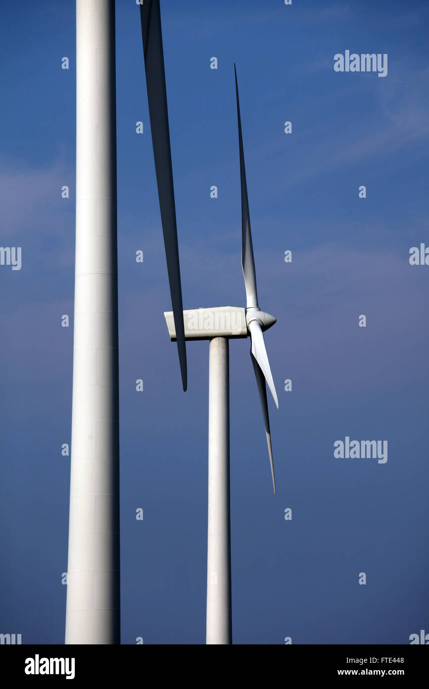 Wind turbines producing electricity Stock Photo - Alamy