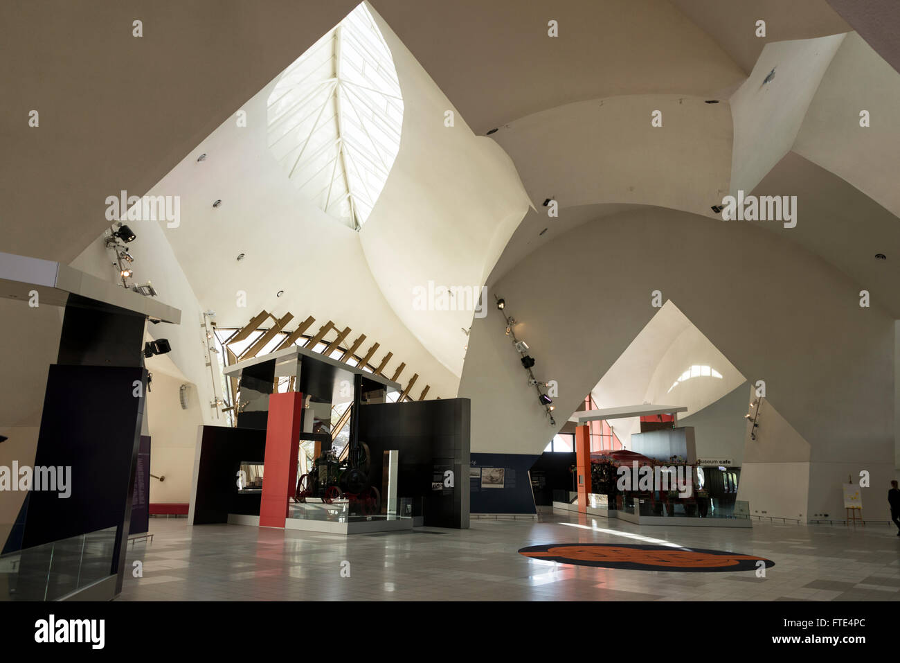 Interior of the main hall at the National Museum of Australia in ...