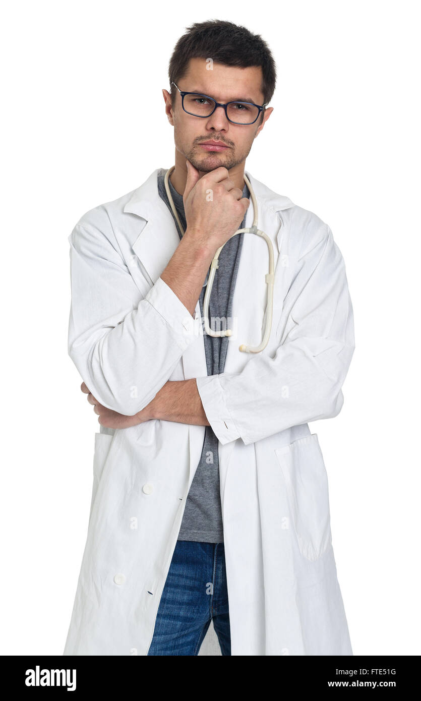 Doctor in white uniform hi-res stock photography and images - Alamy
