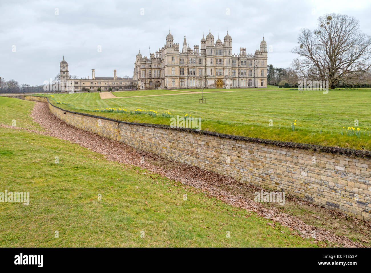 Ha Ha at Burghley House, a grand 16th-century country house near ...