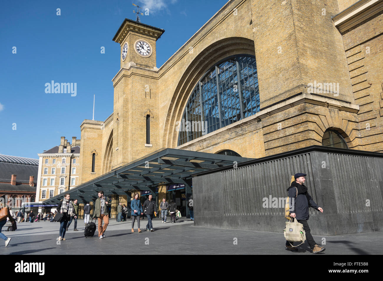 Outside Kings Cross Station in King's Cross Square, London, United ...