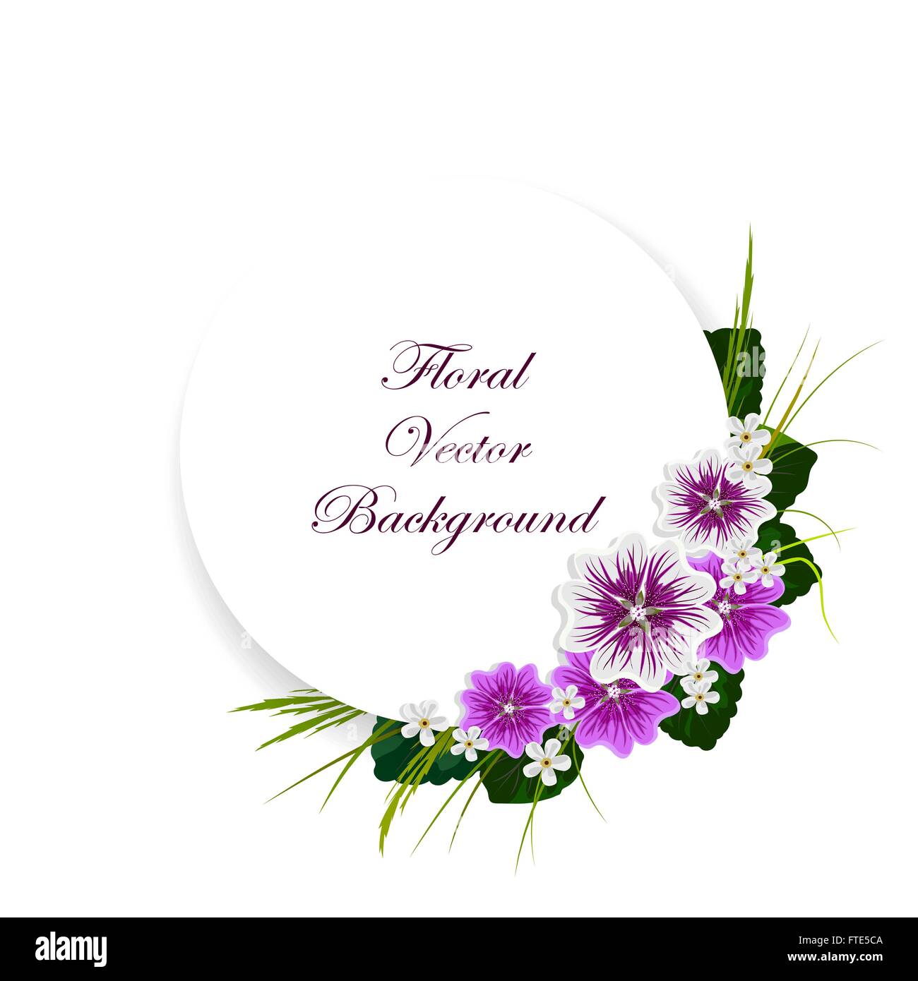 Floral vector background Stock Vector Image & Art - Alamy