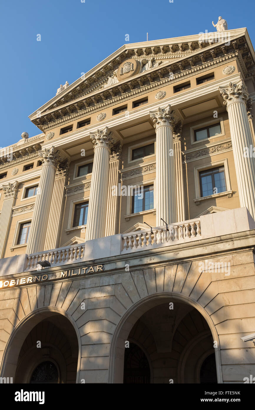 Military Government Building Barcelona Spain Stock Photo Alamy