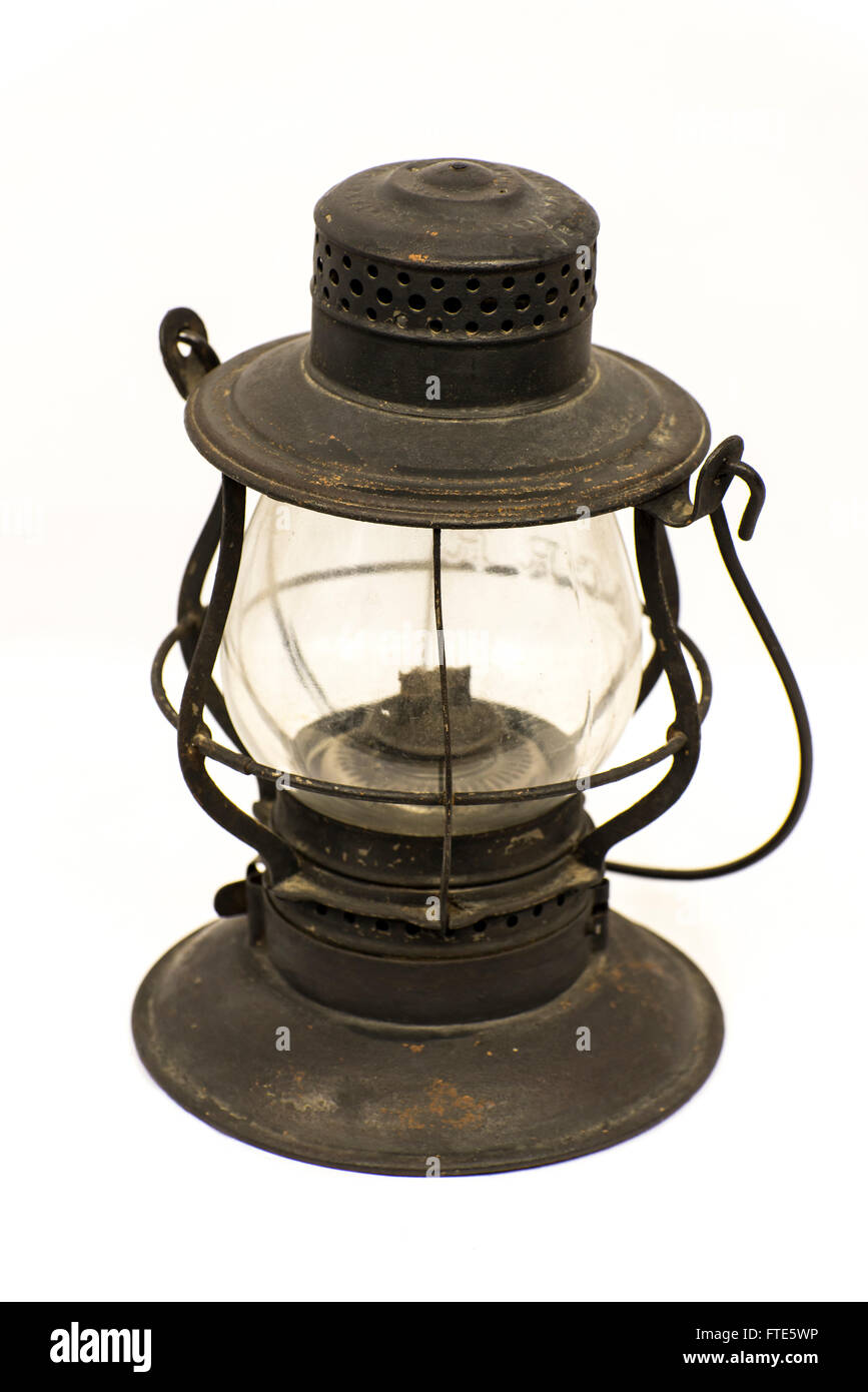 old lantern isolated Stock Photo - Alamy