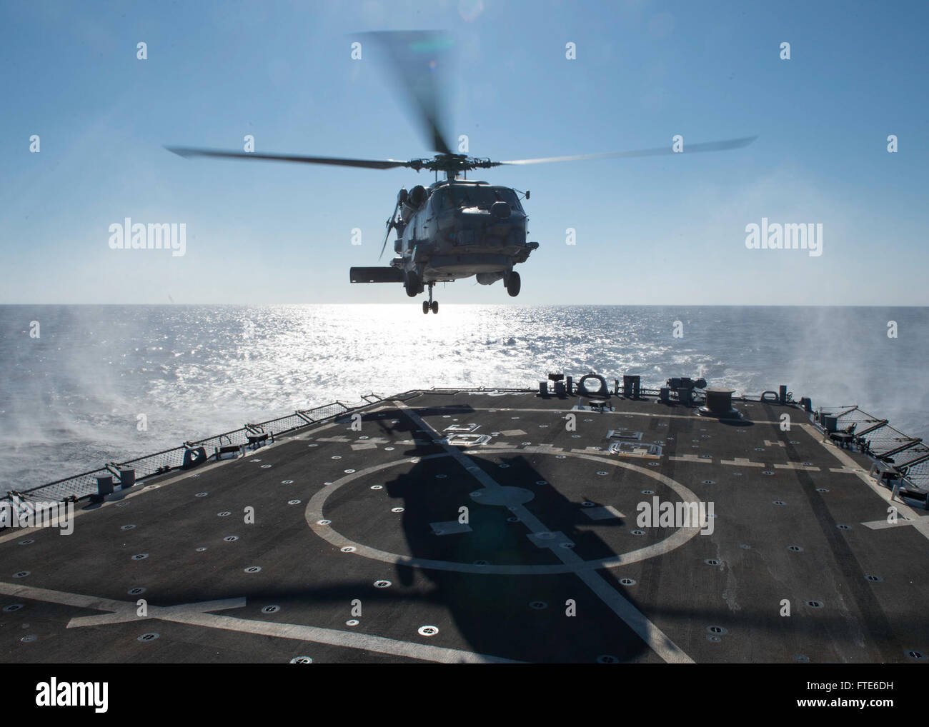 An SH-60R helicopter from Helicopter Maritime Strike Squadron (HSM) 73 ...