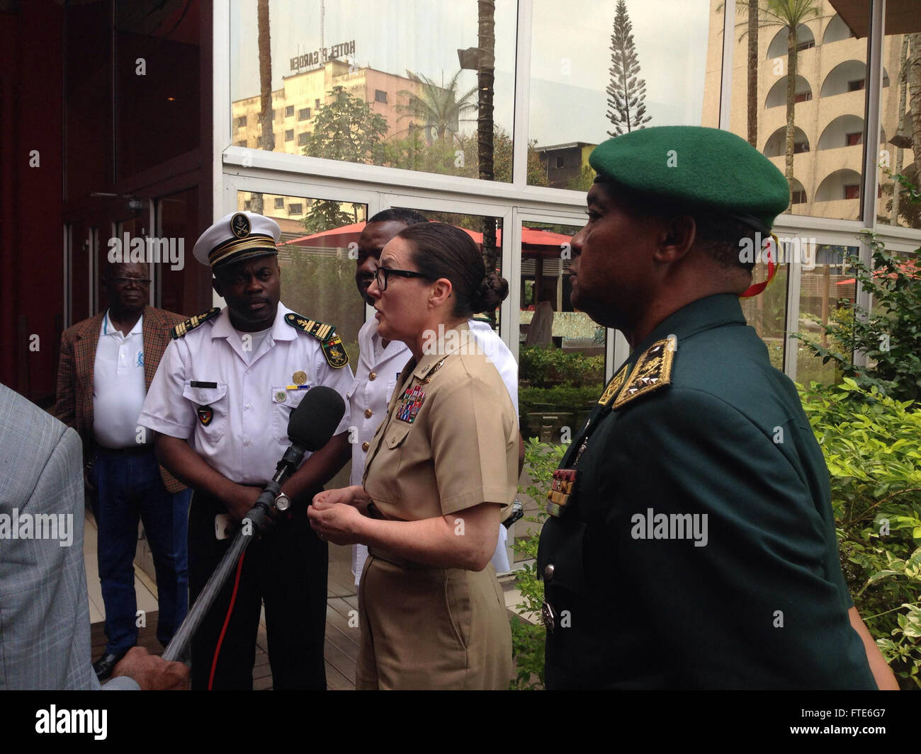 160122-N-RU135-002 DOUALA, Cameroon (Jan. 22, 2016) Commodore, Military ...