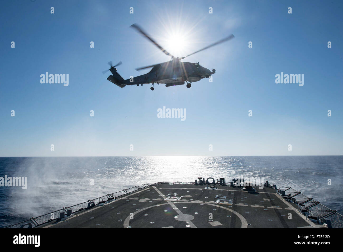An SH-60R Sea Hawk helicopter from Helicopter Maritime Strike Squadron ...