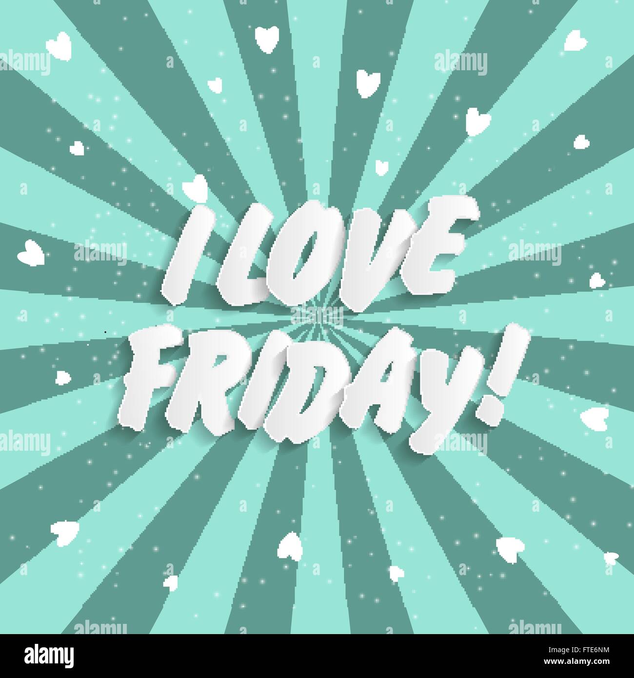 I Love Friday Background Vector Illustration Stock Vector Image & Art ...