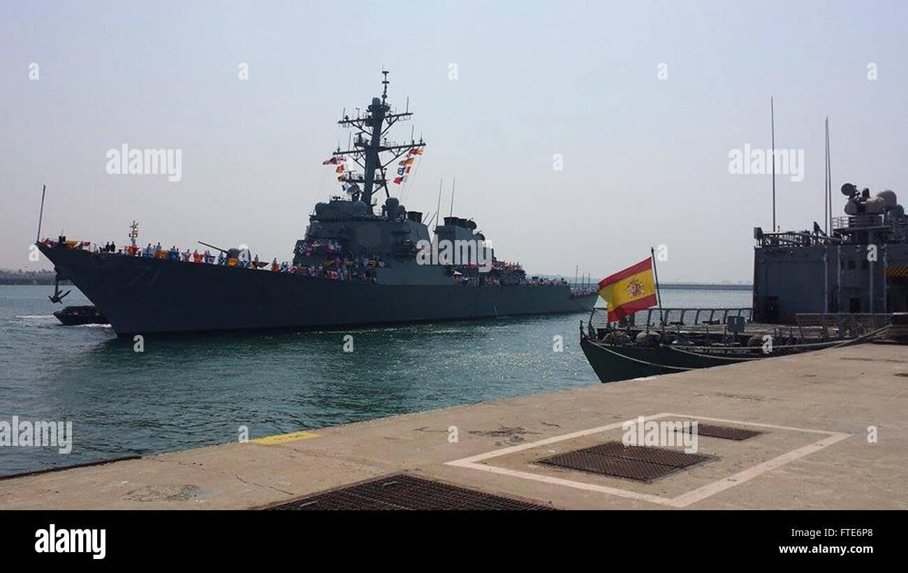 On June 16, 2014, the USS Ross (DDG 71), a guided-missile destroyer ...