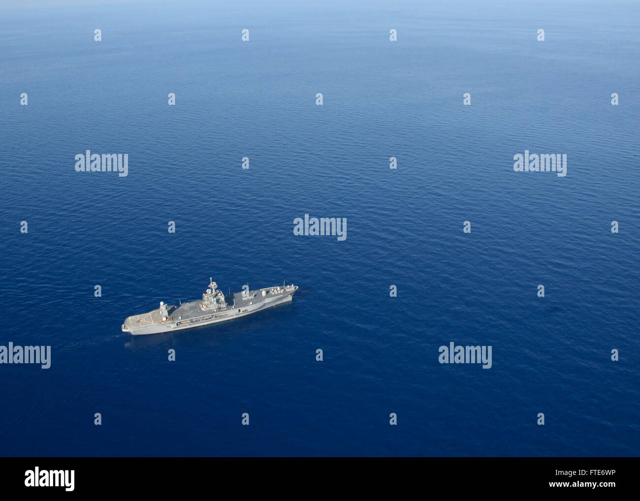 The USS Mount Whitney (LCC 20), flagship of the U.S. 6th Fleet ...