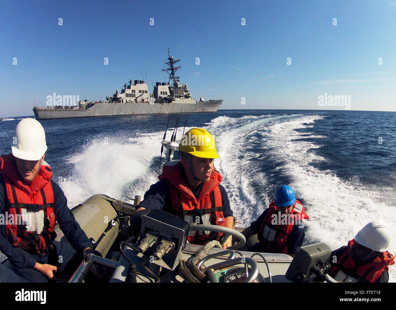 A U.S. Navy photo showing Boatswain's Mate Seaman Daniel Murphy ...