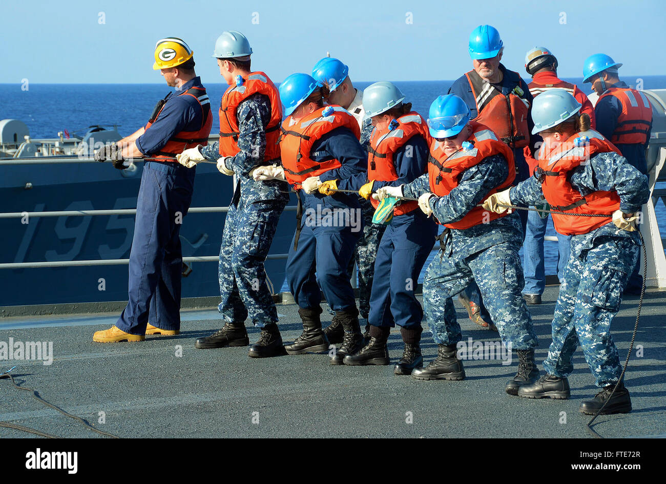 On October 28, 2013, U.S. Navy personnel aboard the USS Mount Whitney ...