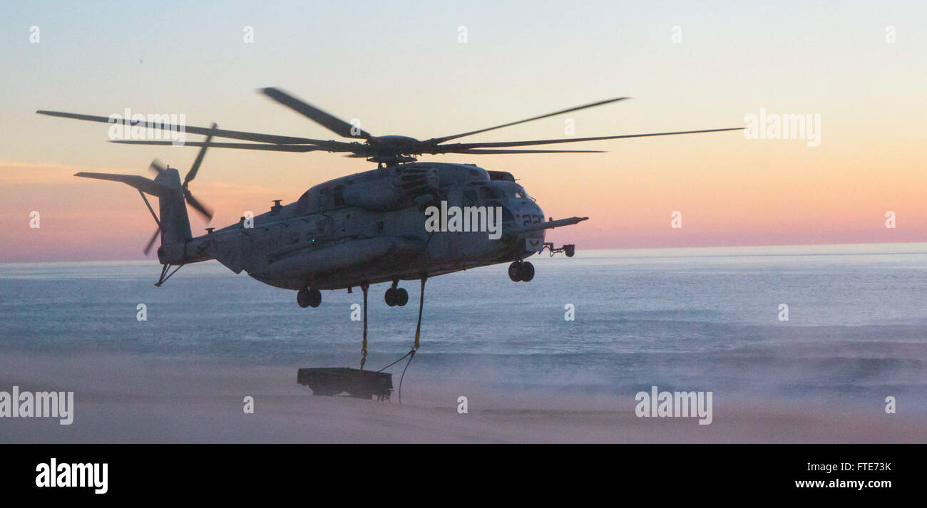 This photo captures a CH-53E Super Stallion helicopter from Marine ...