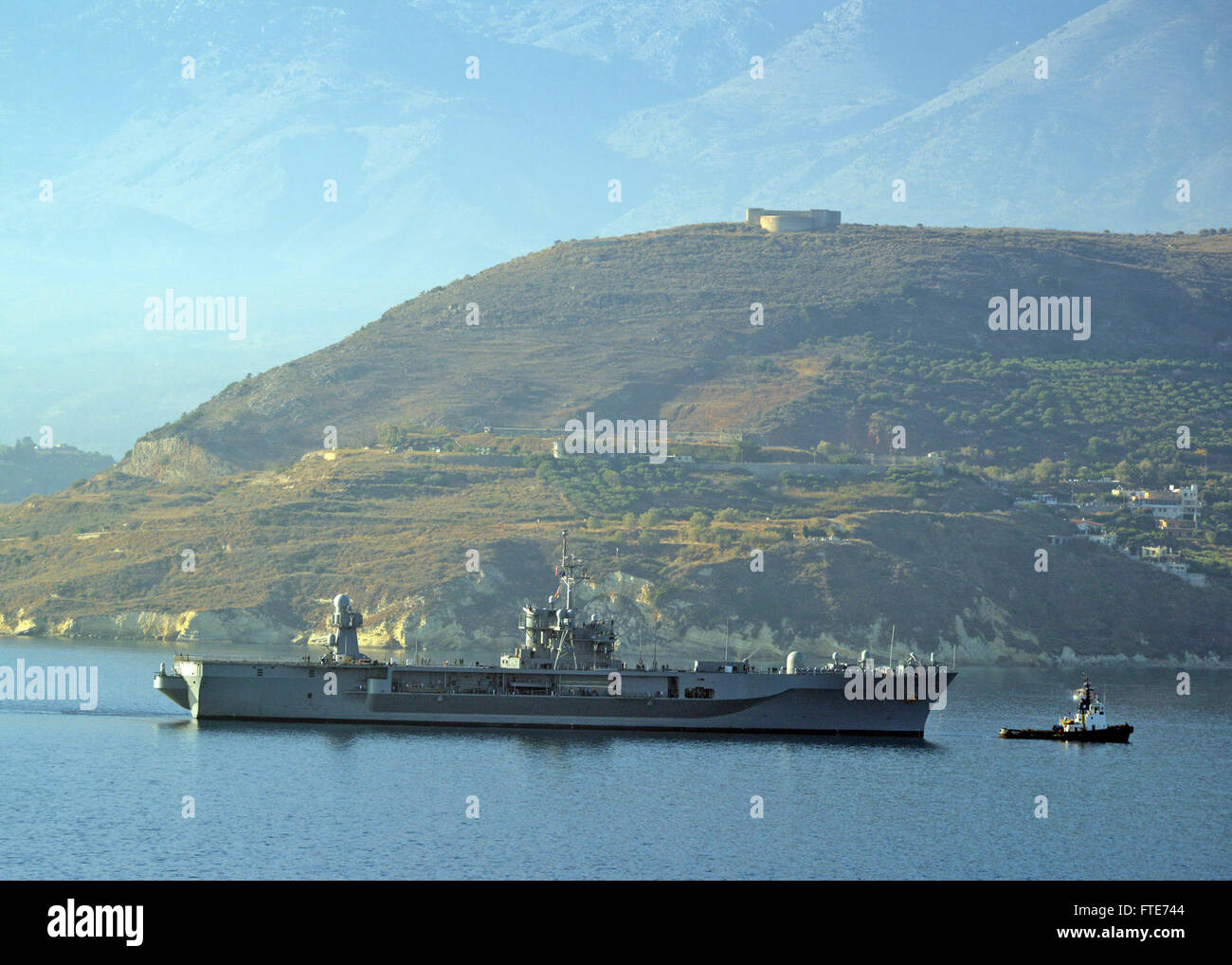 The USS Mount Whitney (LCC 20), the U.S. 6th Fleet flagship, arrives in ...