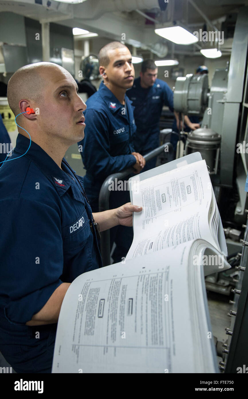 Sonar Technicians 2nd Class Arthur DeCato and Jacob Cooper conduct ...
