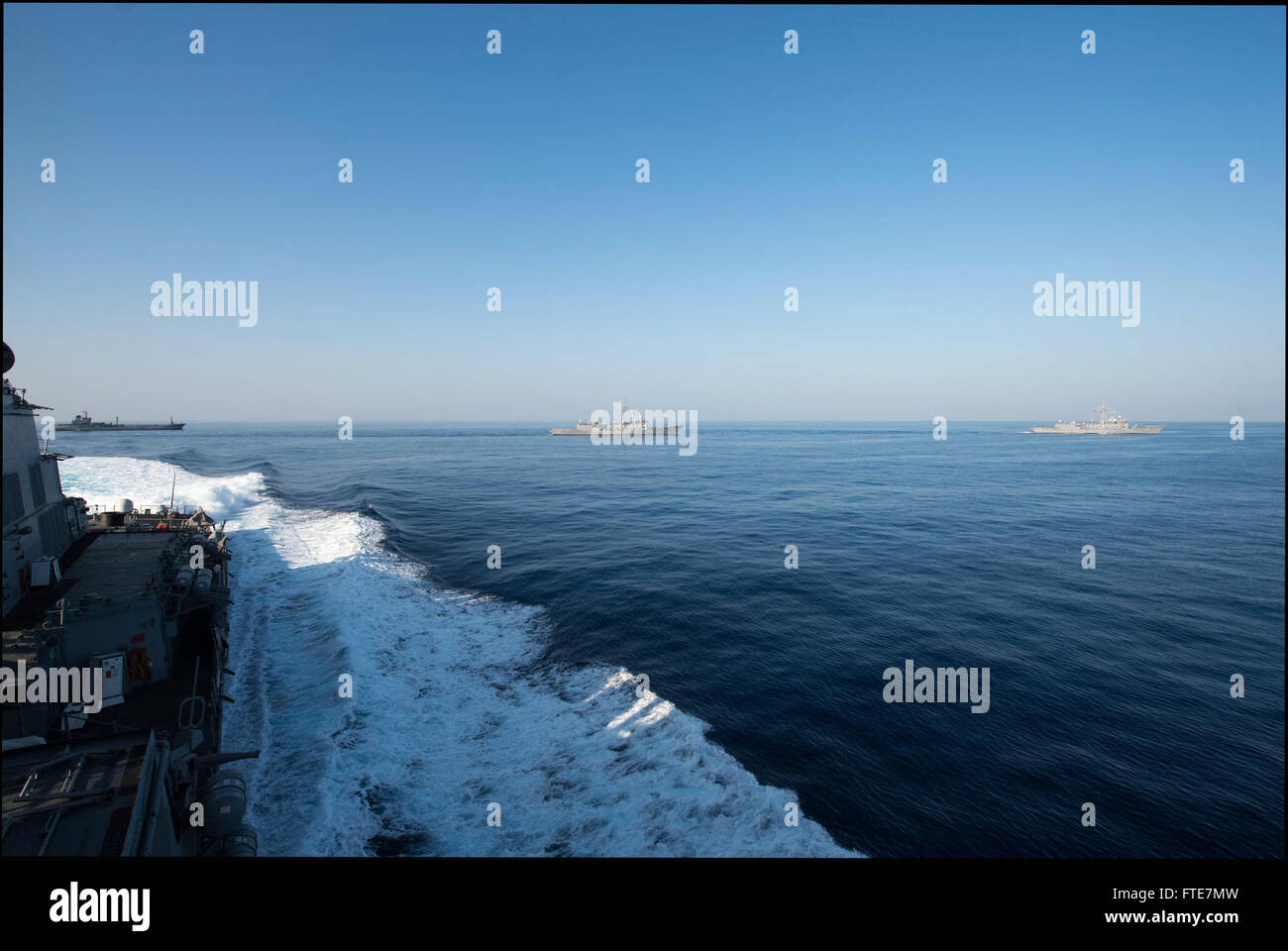 The Turkish vessels TCG Akar (A-580), TCG Giresun (F 491), and TCG ...