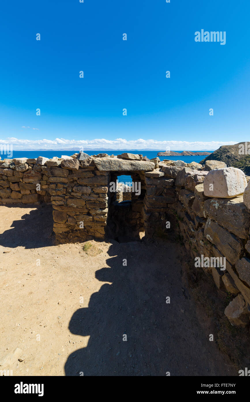 Details of consecutive doors ancient Inca labyrinth like settlement ...